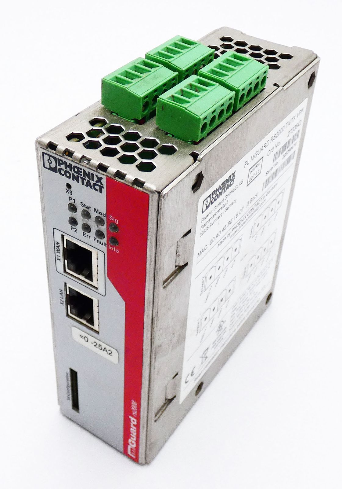 Phoenix Contact FL MGUARD RS2000 TX/TX VPN 2700642 HW/FW:02/7.6.3 ...