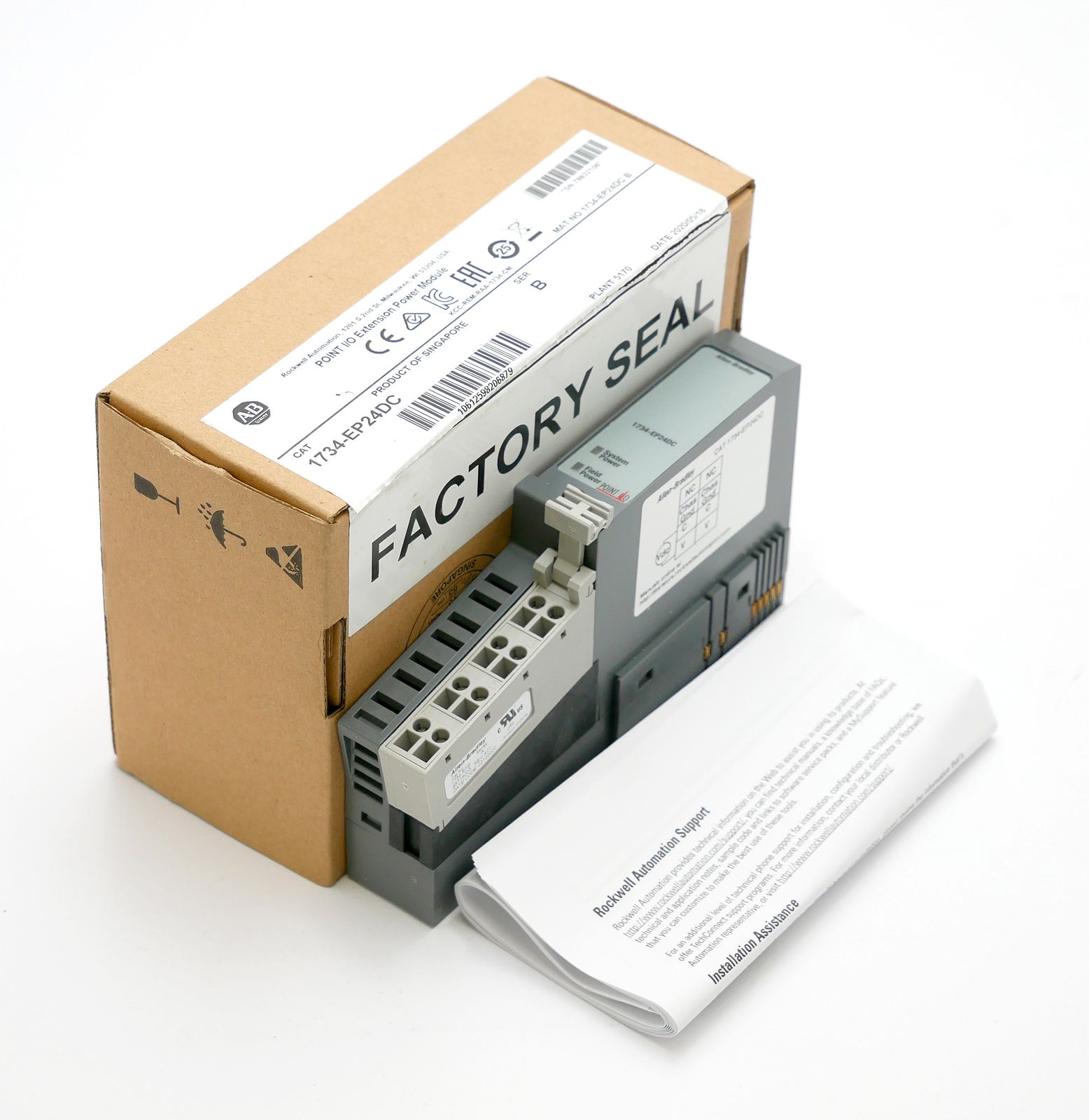 Allen-Bradley 1734-EP24DC Ser. B Point I/O Extension Power Module ...