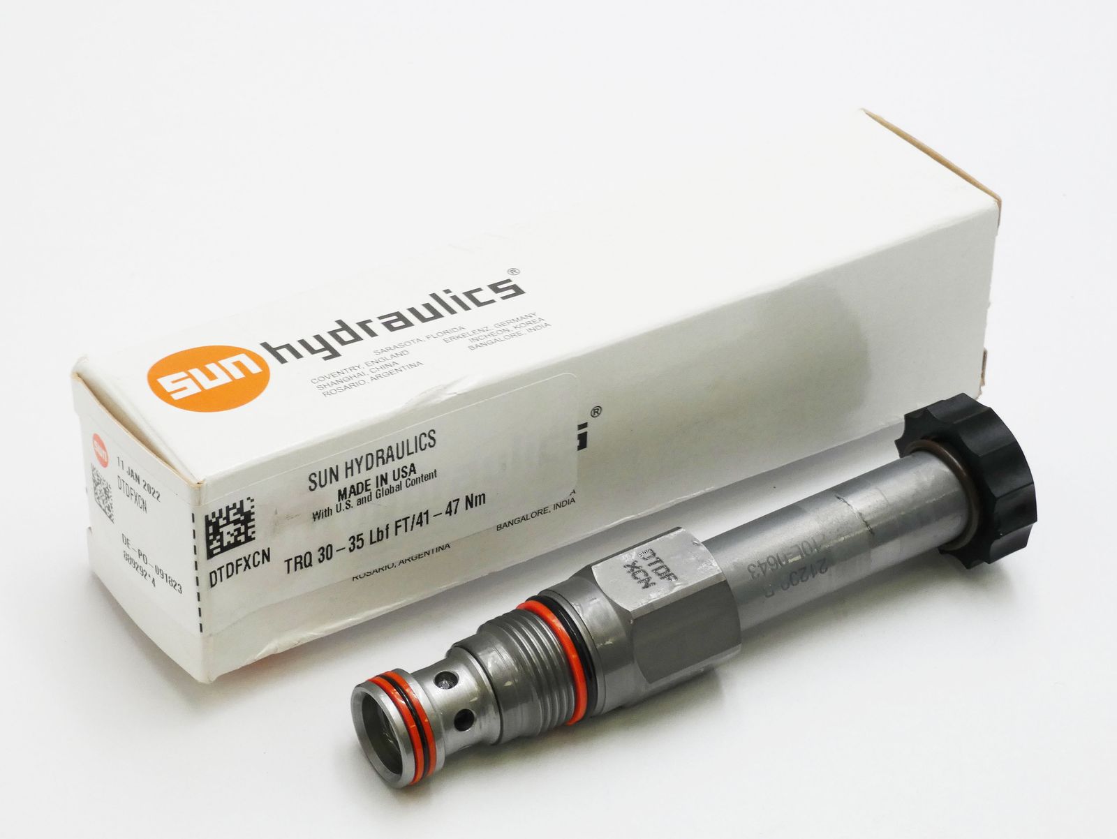Sun Hydraulics TRQ 30-35 Lbf FT/41-47 Nm DTDFXCN Rückschlagventil ...