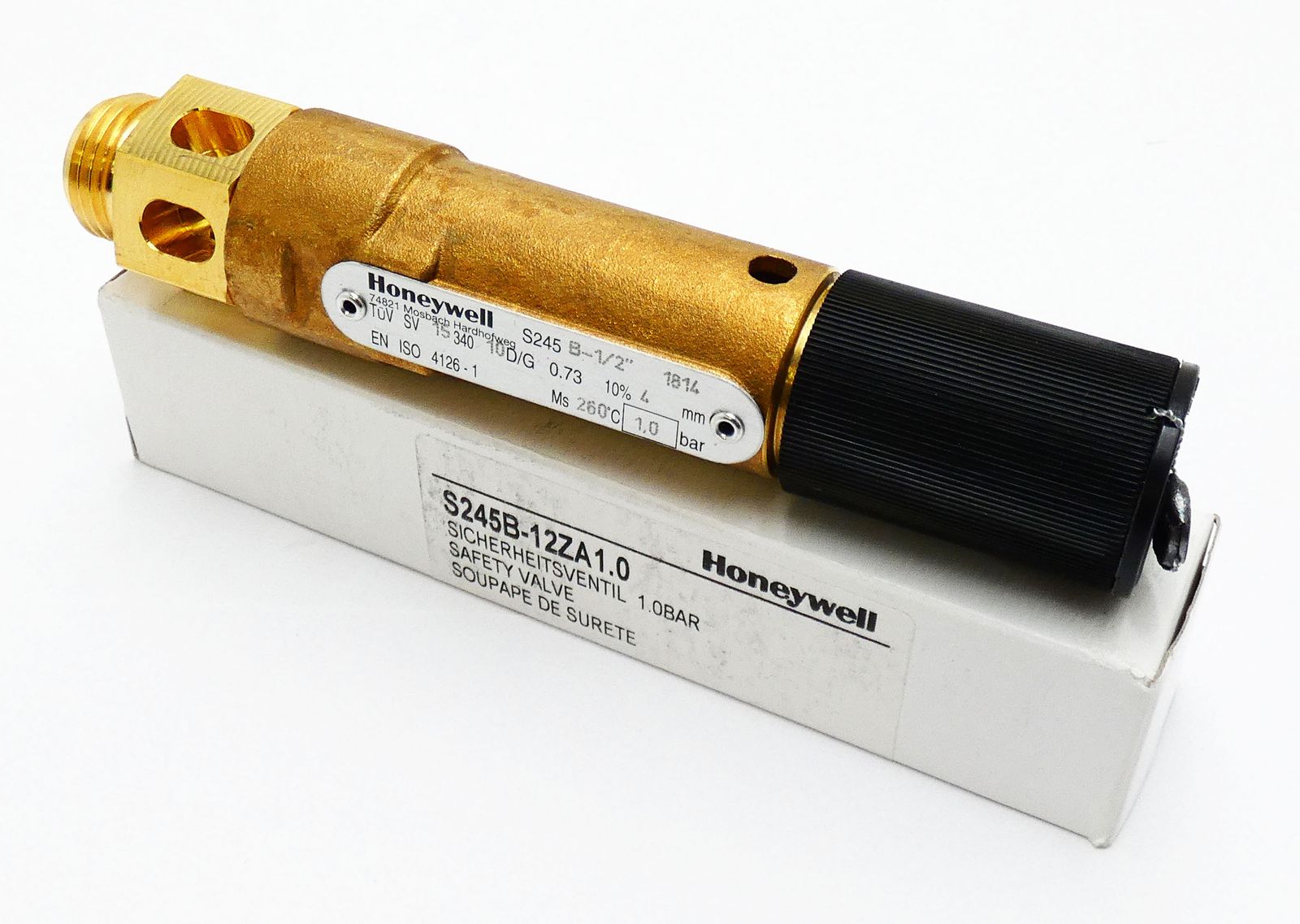 Honeywell S245B-12ZA1.0 1.0BAR Sicherheitsventil -unused/OVP- | Maaslos ...