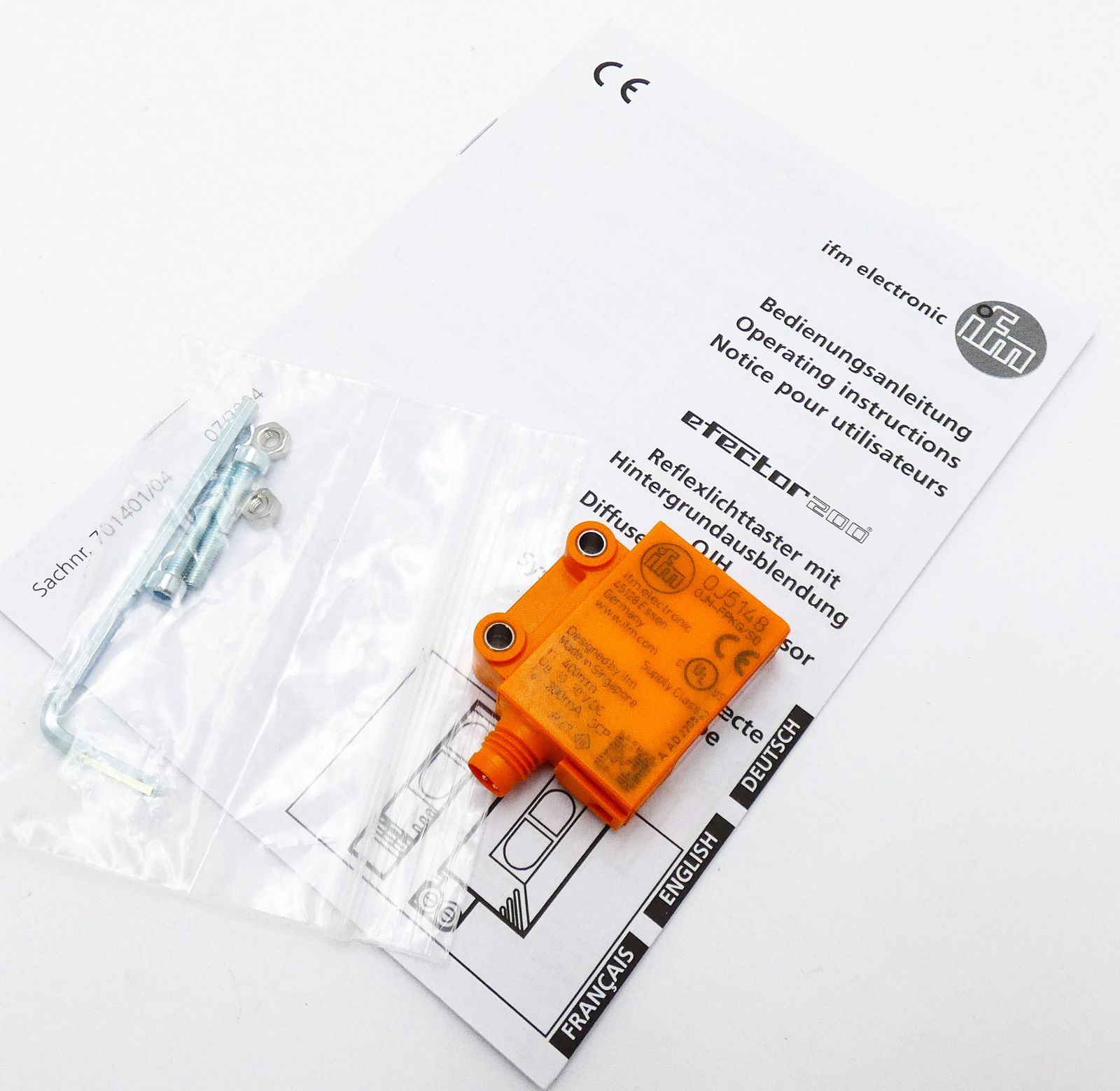 ifm OJ5148 OJH-FPKG/SO Reflexlichttaster -unused- | Maaslos-Guenstig.de