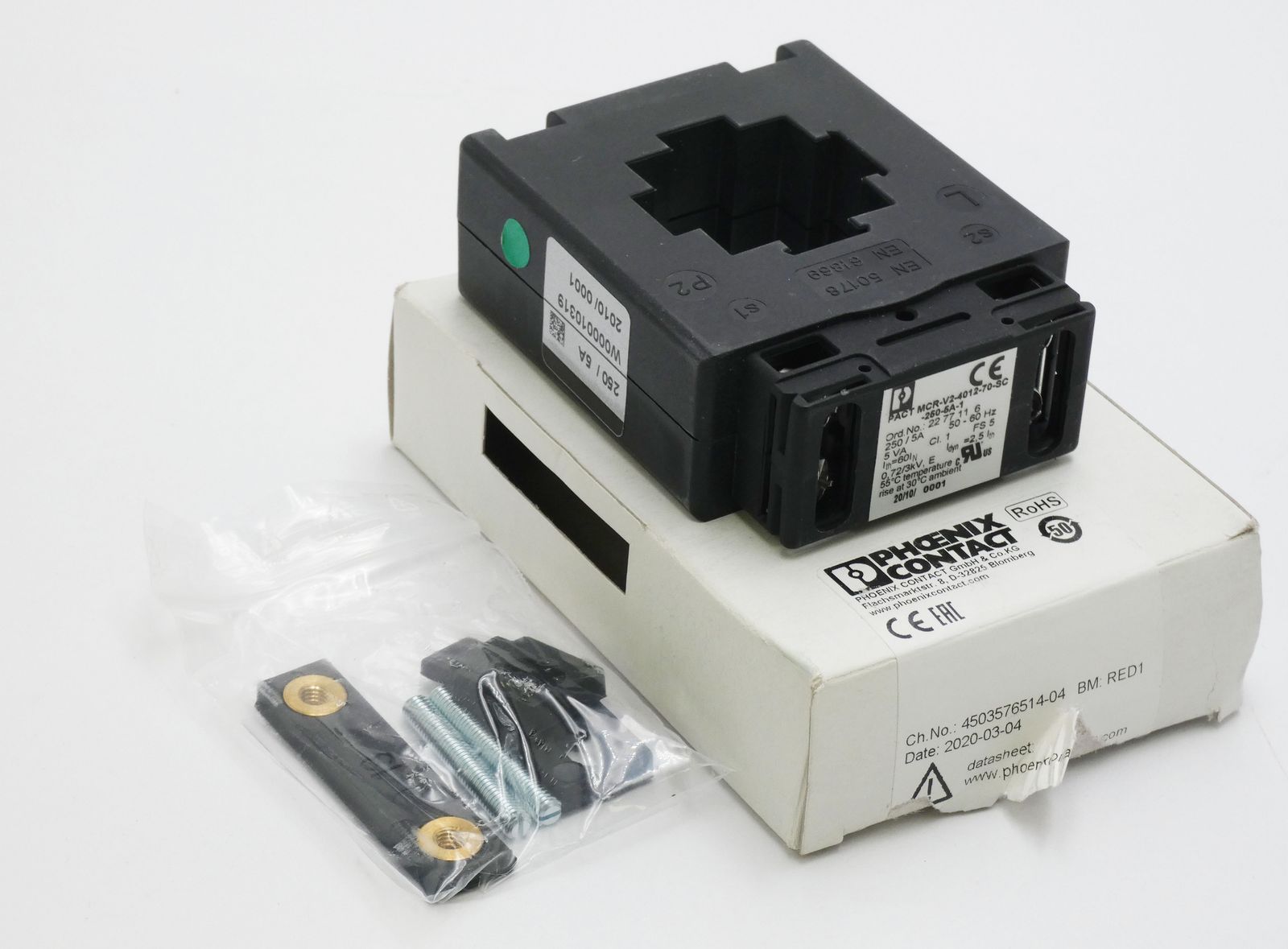 Phoenix Contact PACT MCR-V2-4012- 70- 250-5A-1 2277116 Stromwandler ...