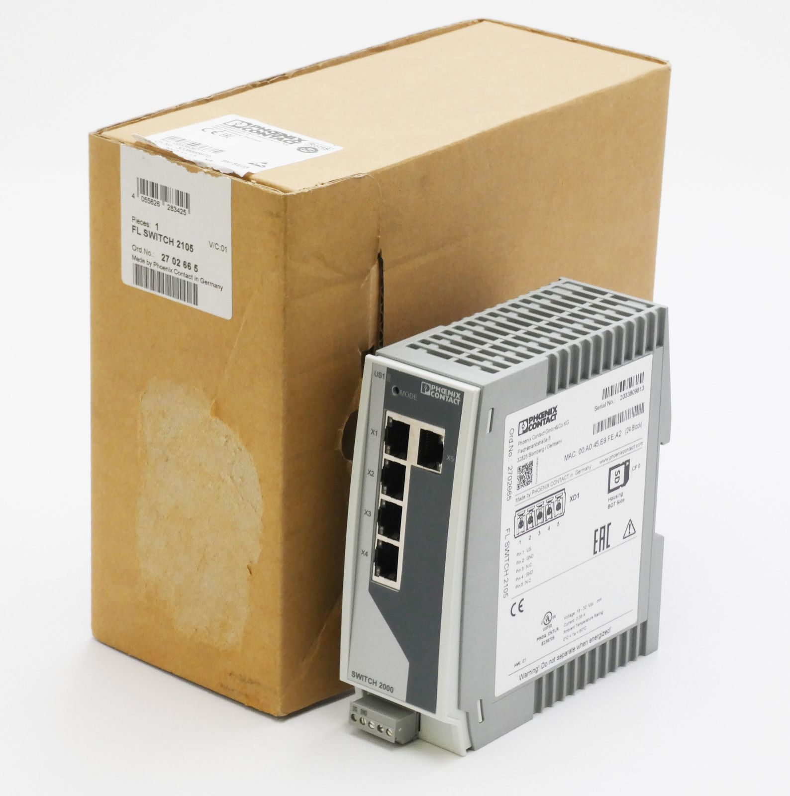 Phoenix Contact FL SWITCH 2105 2702665 Industrial Ethernet Switch ...