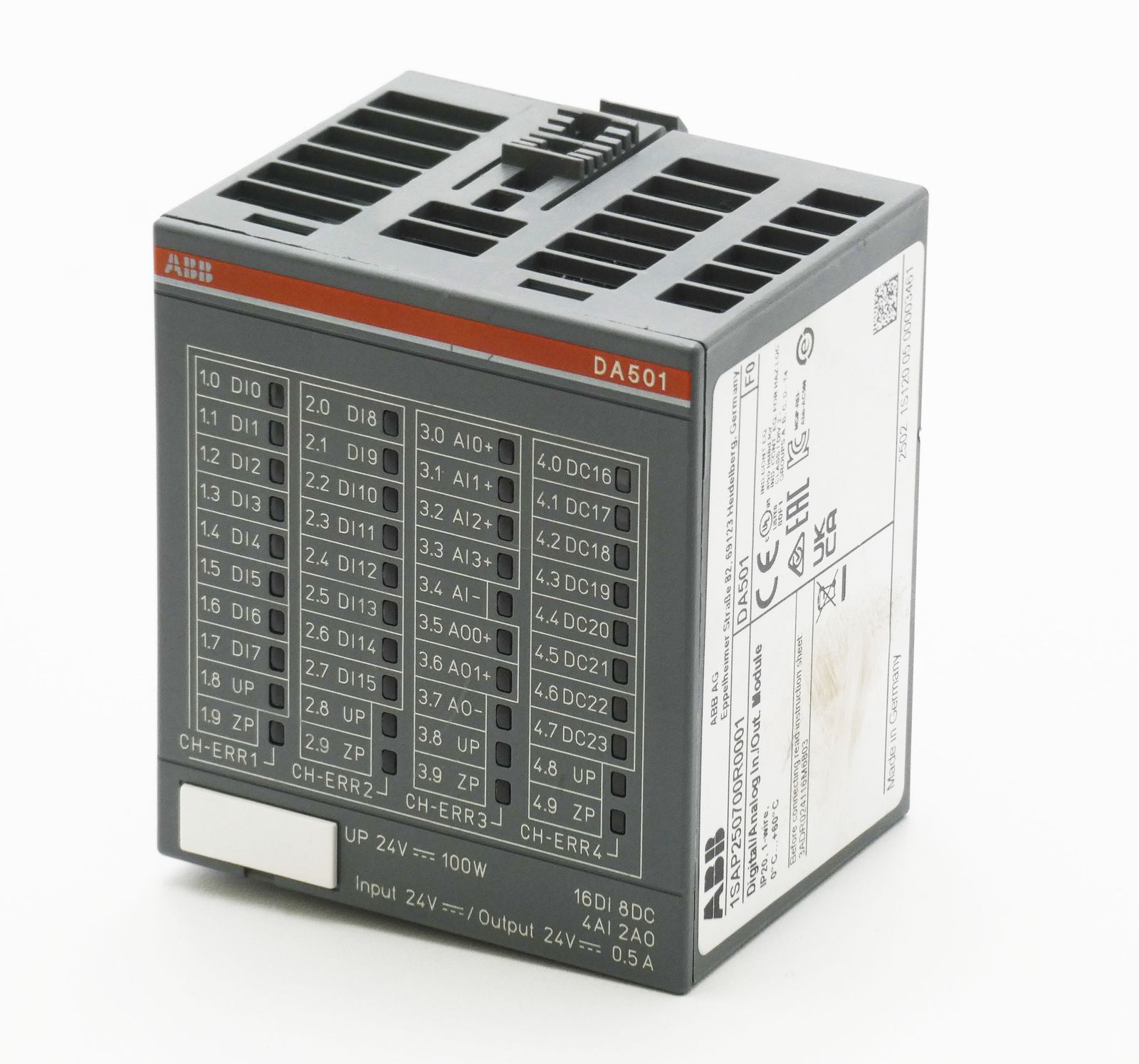 ABB DA501 1SAP250700R0001 E: F0 Digital / Analog I/O Module -unused- | Maaslos-Guenstig.de