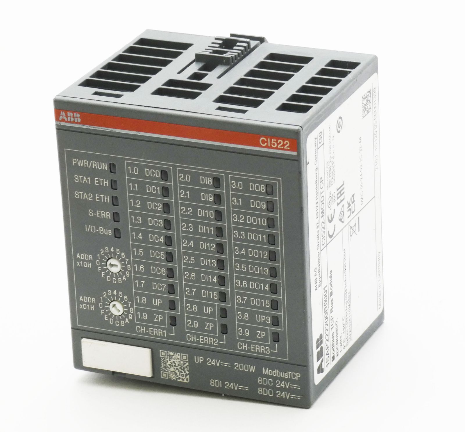 ABB CI522 CI522-MODTCP 1SAP222200R0001 E: G0 Modbus TCP Bus Module -unused- | Maaslos-Guenstig.de