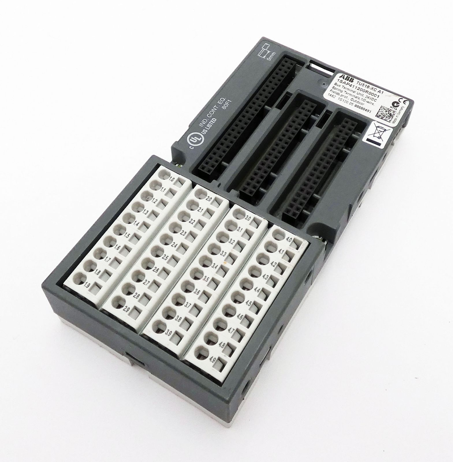 ABB TU518-XC 1SAP411200R0001 E:A1 24VDC Bus Terminal Unit -unused ...