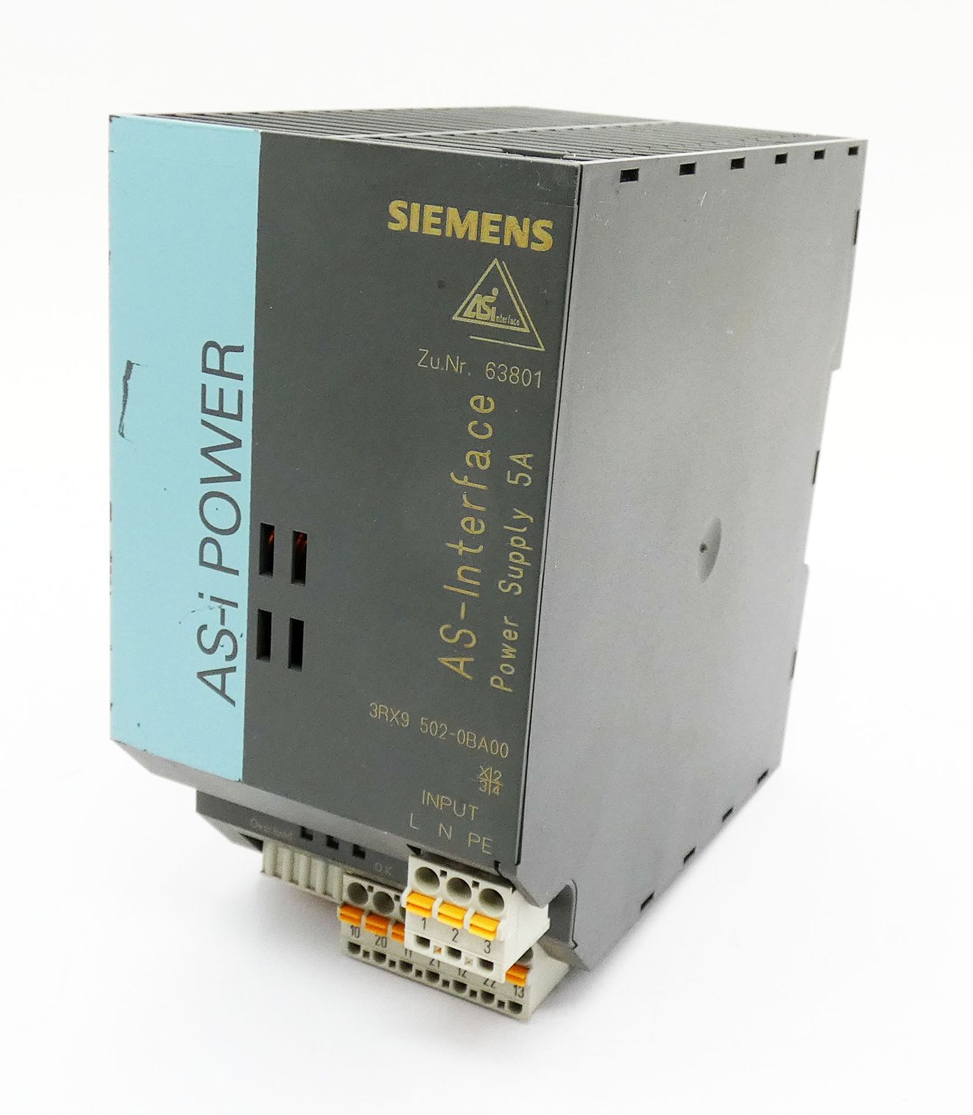 Siemens 3RX9 502-0BA00 E-Stand: 01 5A AS-Interface Power Supply -used ...