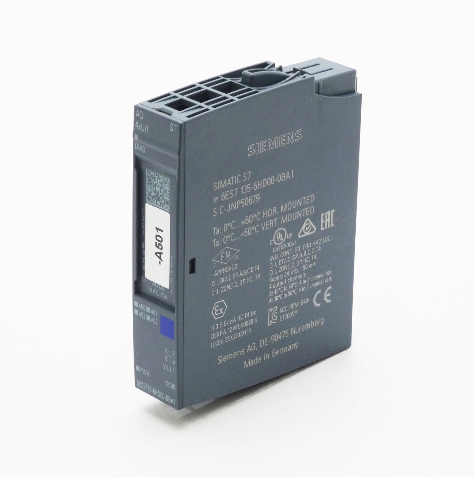 Siemens Simatic S7 6es7 135 6hd00 0ba1 E 06 V1 1 1 Used Maaslos
