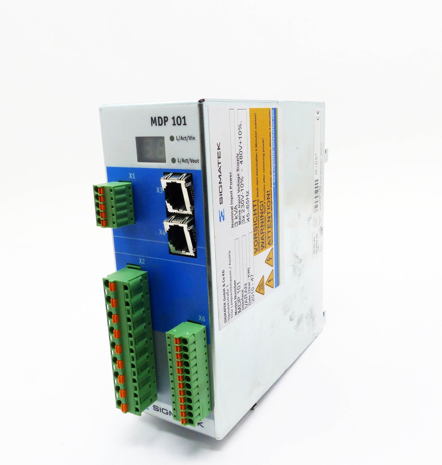 Sigmatek MDP 101 09-403-101 SW=1.6200 Netzmodul 3kVA 3x230V...480V ...