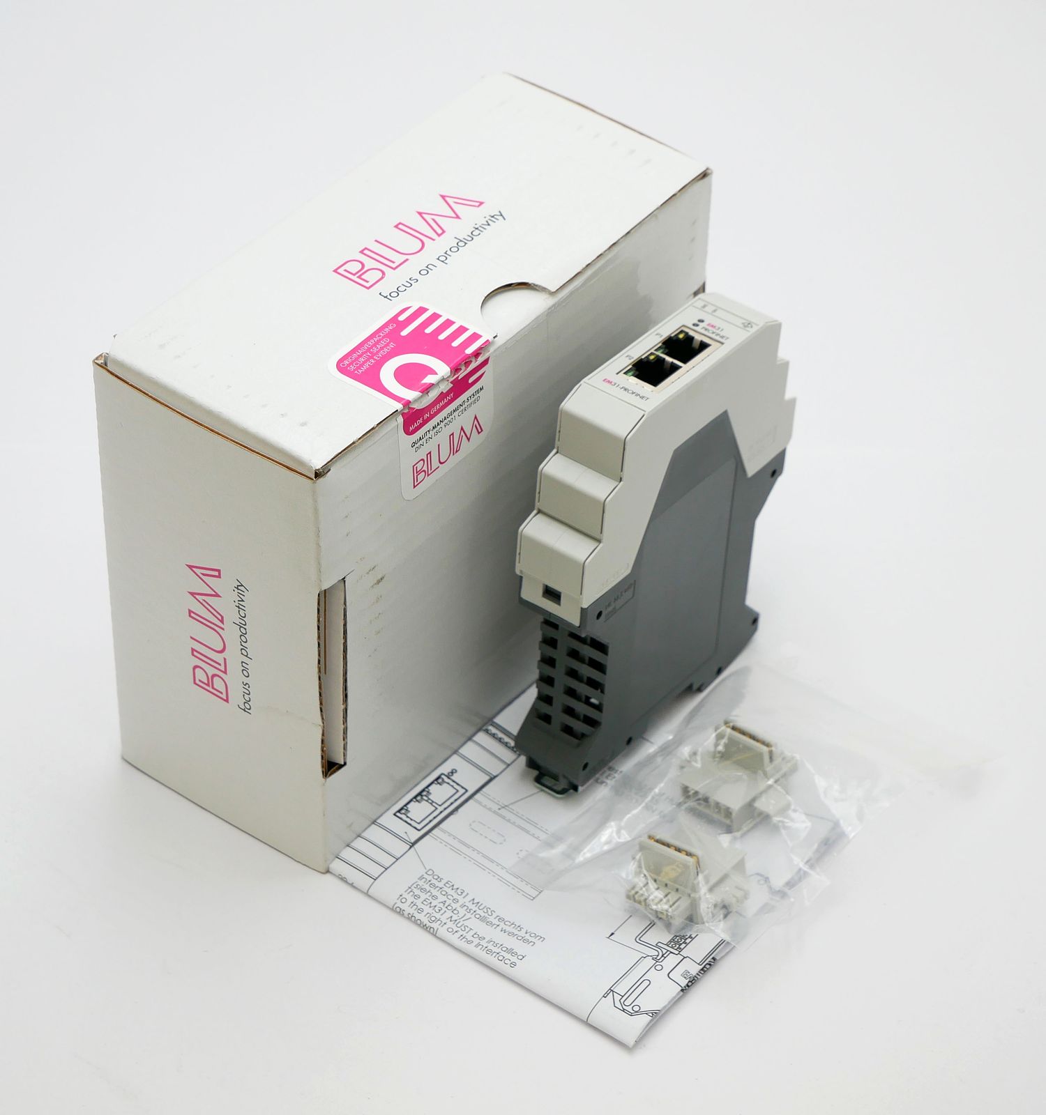 Blum novotest 184561 EM31 Profinet Erweiterungsmodul -unused/OVP ...