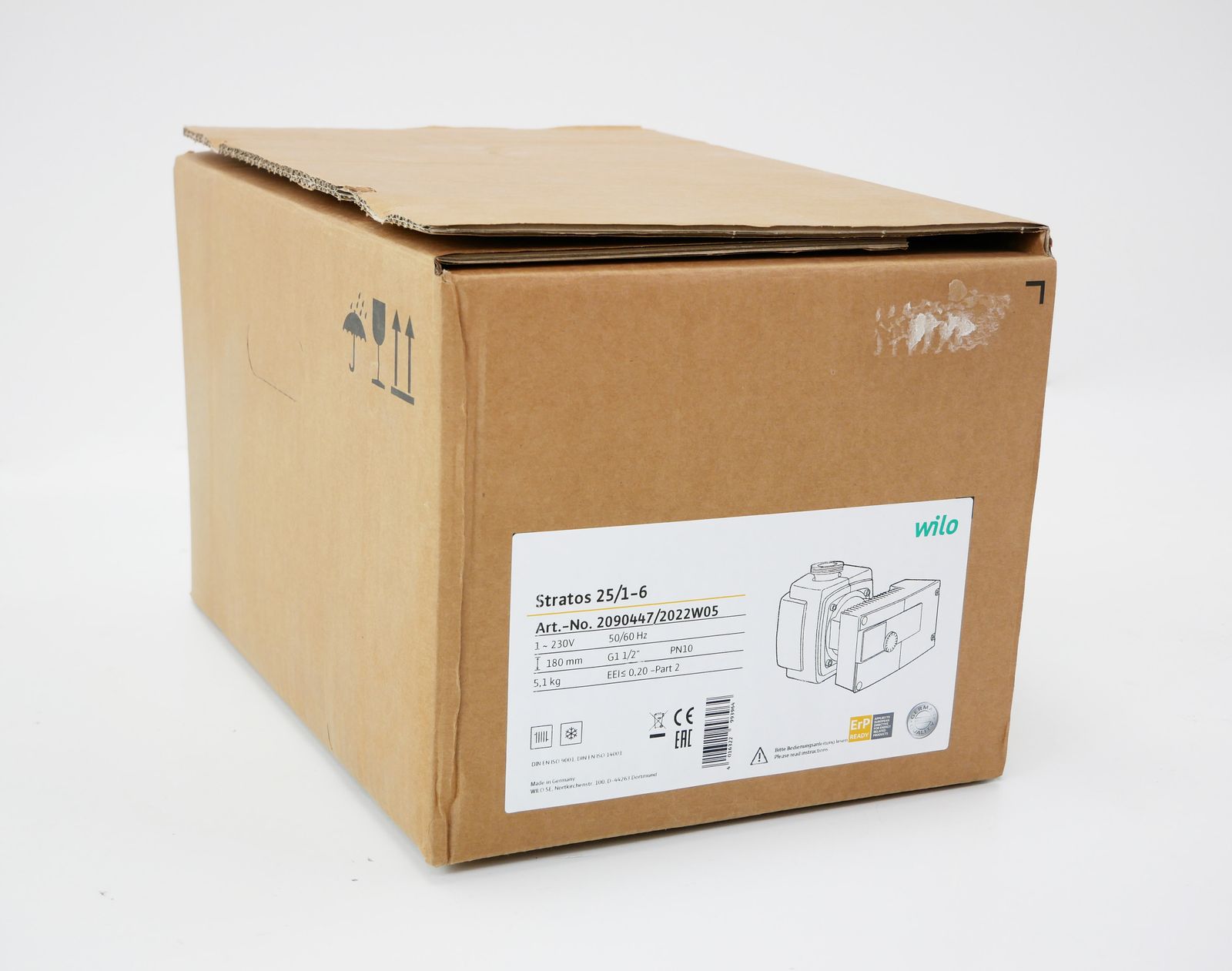 WILO Stratos 25/1-6 Umwälzpumpe Circulating Pump PN10 -unused/OVP ...