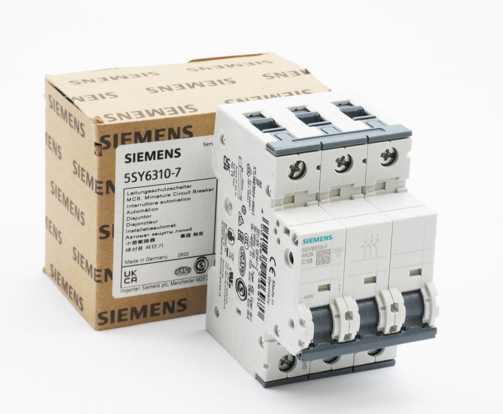 Siemens 5SY6310-7 MCB C10 3P Leitungsschutzschalter -unused/OVP ...