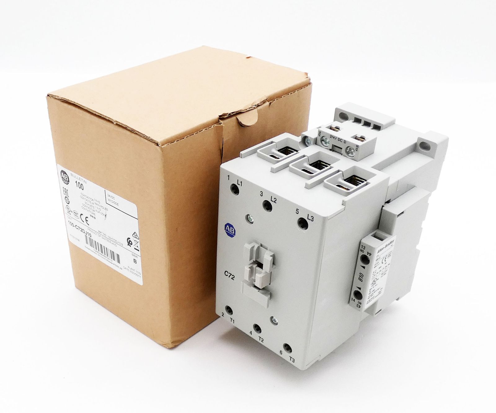 Allen-Bradley C72 100-C72DJ10 Ser. B 24VDC 72A Schütz contactor -unused ...
