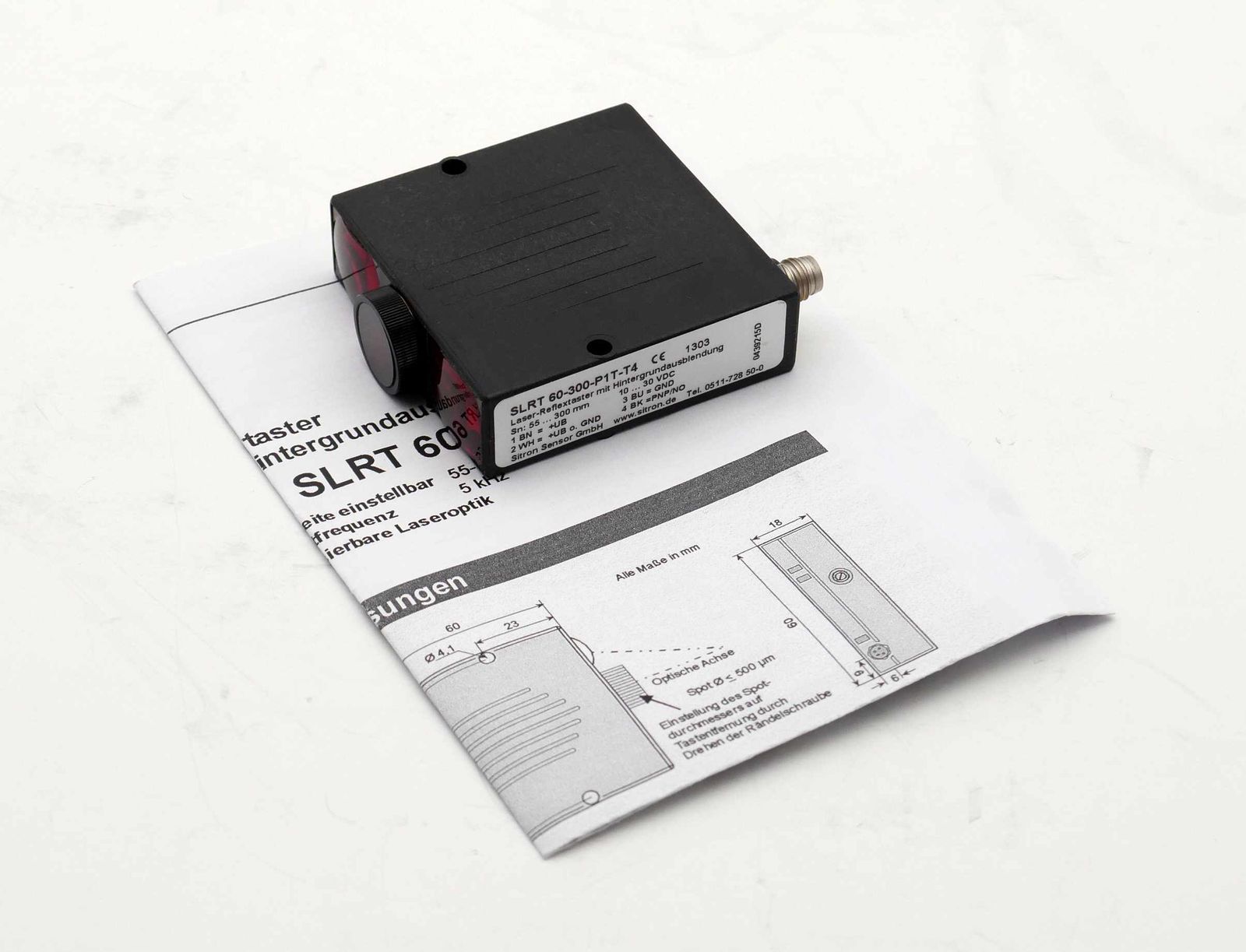 Sitron SLRT 60-300-P1T-T4 Laser-Reflextaster / Laser reflex sensor ...