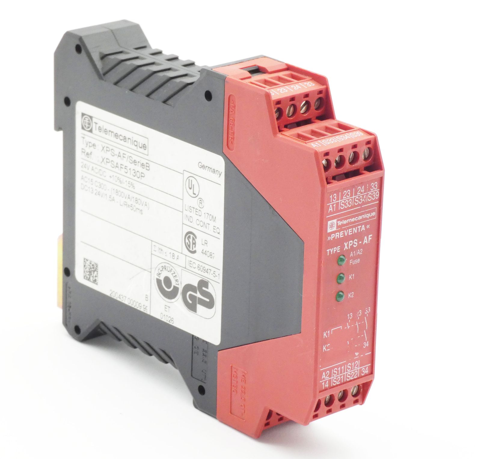 Telemecanique XPS-AF XPSAF5130P Serie B Sicherheitsrelais + Stecker ...