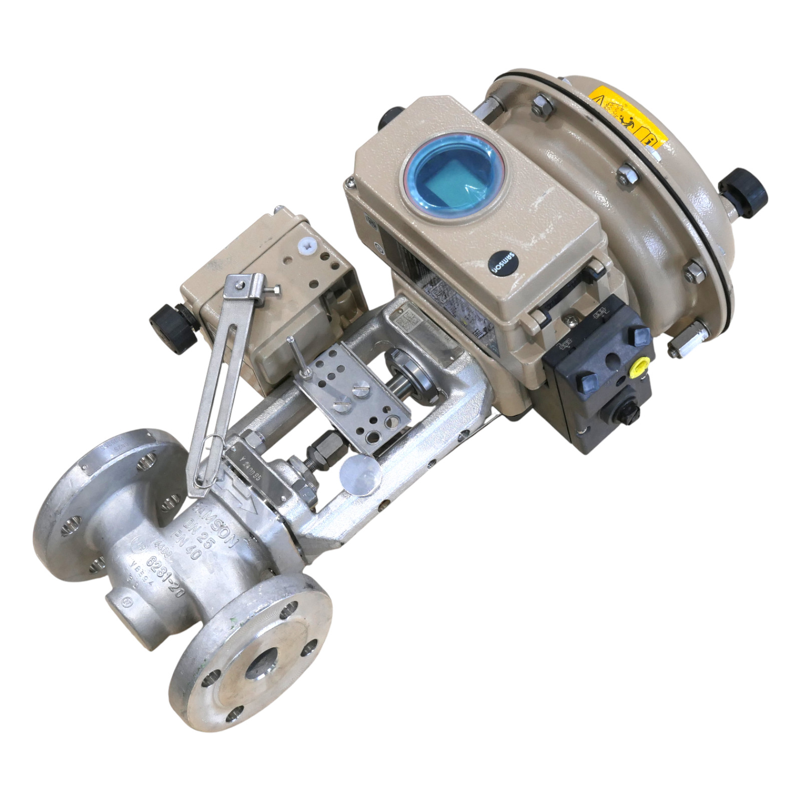 Samson 3277 Stellantrieb + 3241 Stellventil + 3730-3 Stellungsregler ...