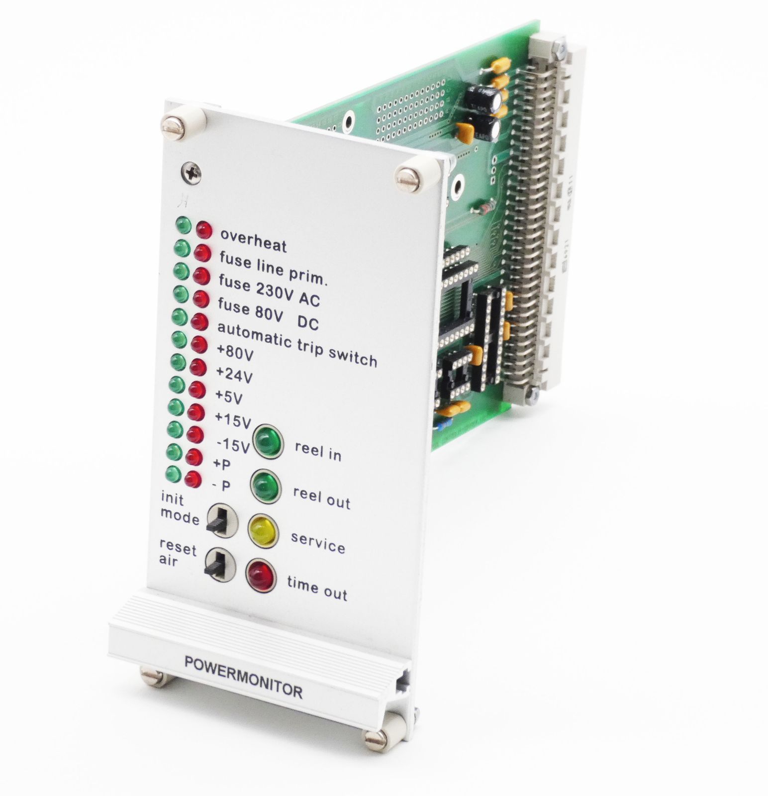 F&K Delvotec 1159 Rev.1/B Power-Monitor Panel Module / Control Board ...