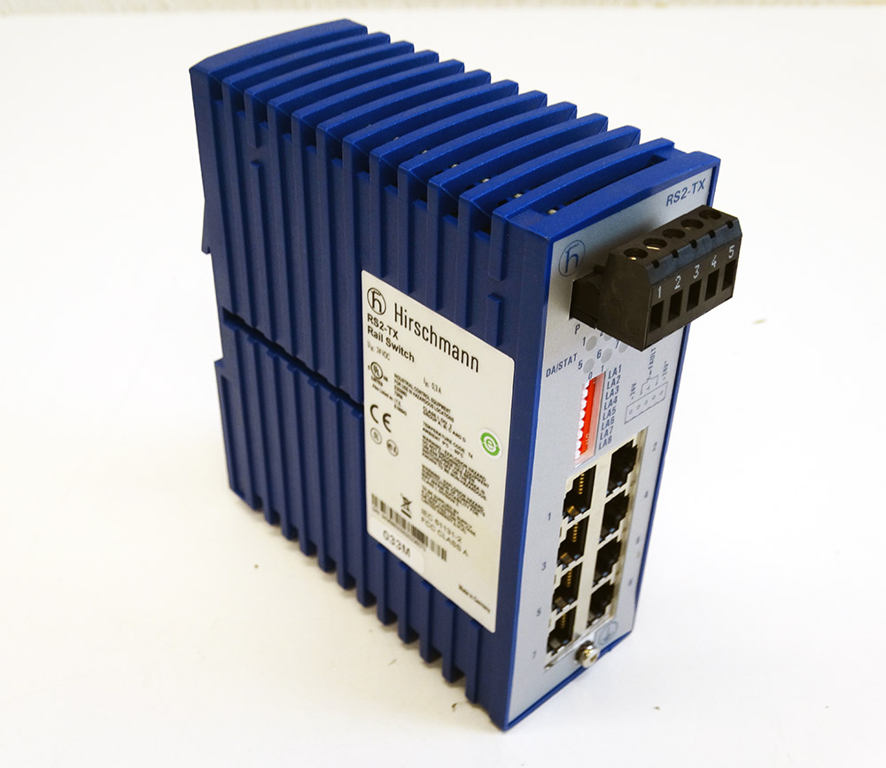 Hirschmann RS2-TX Rail Switch 24VDC Industrial Ethernet Switch -used ...