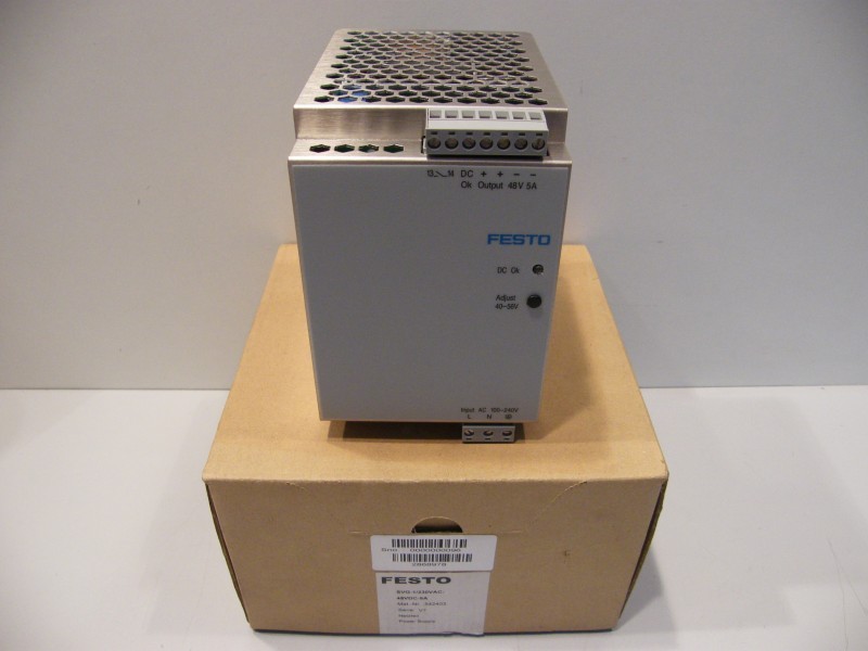 Festo SVG-1/230VAC-48VDC-5A Power Supply SVG1230VAC48VDC5A -unused/OVP ...