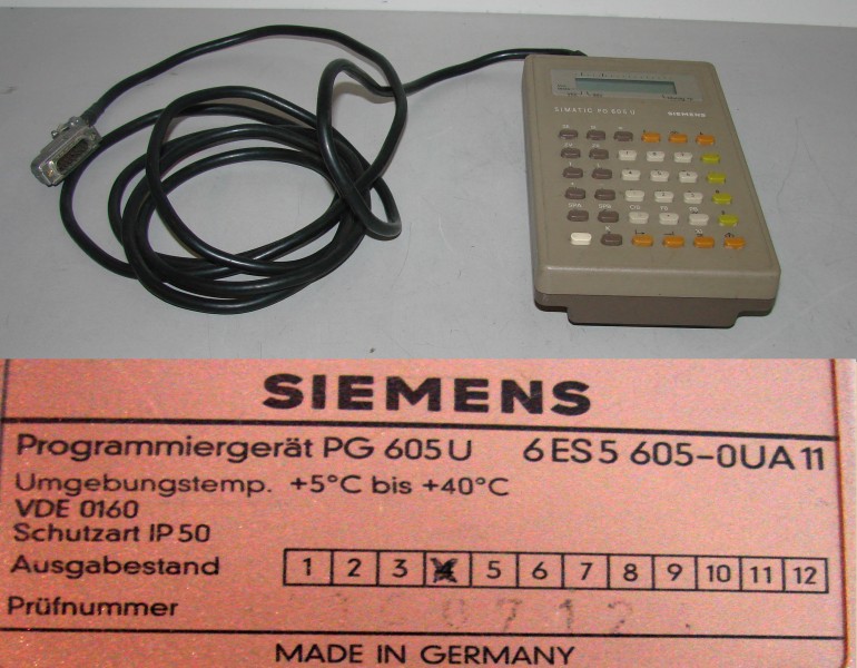 Siemens Simatic S5 Programmiergerät PG 605U 6ES5 605-0UA11 Version 4 ...