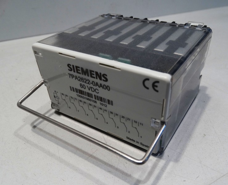 Siemens 7PA26 7PA2622-0AA00 Auslöserelais 60VDC -used- | Maaslos ...