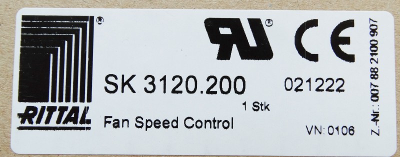Rittal SK1320.200 Lüfter Drehzahlcontroller m. Temp. Sensor -unused/OVP ...