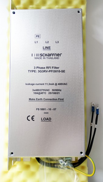 Schaffner FS5891-10-07 / Typ 3G3RV-PFI3010SE Netzfilter -unused ...