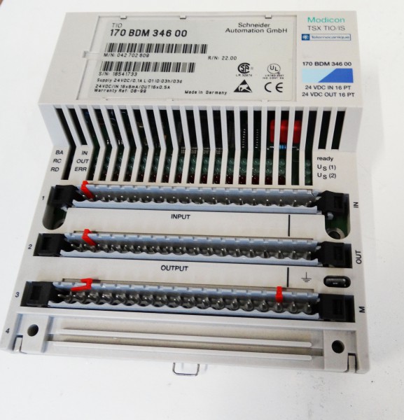 Telemecanique Modicon TSX TIO/IS 170BDM34600 24V DC In/out -used ...