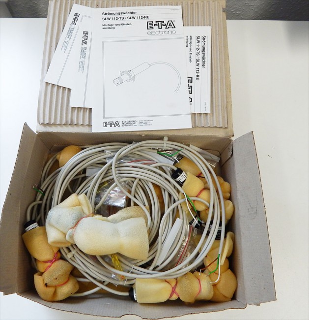 10x E-T-A SLW 112 REAC/DC 24V-2M Strömungswächter -unused/OVP ...