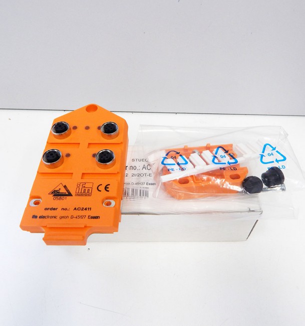 Ifm electronic AC 2411 AC2411 CompactLine M12 2I/2OT-e FC - unused/OVP ...
