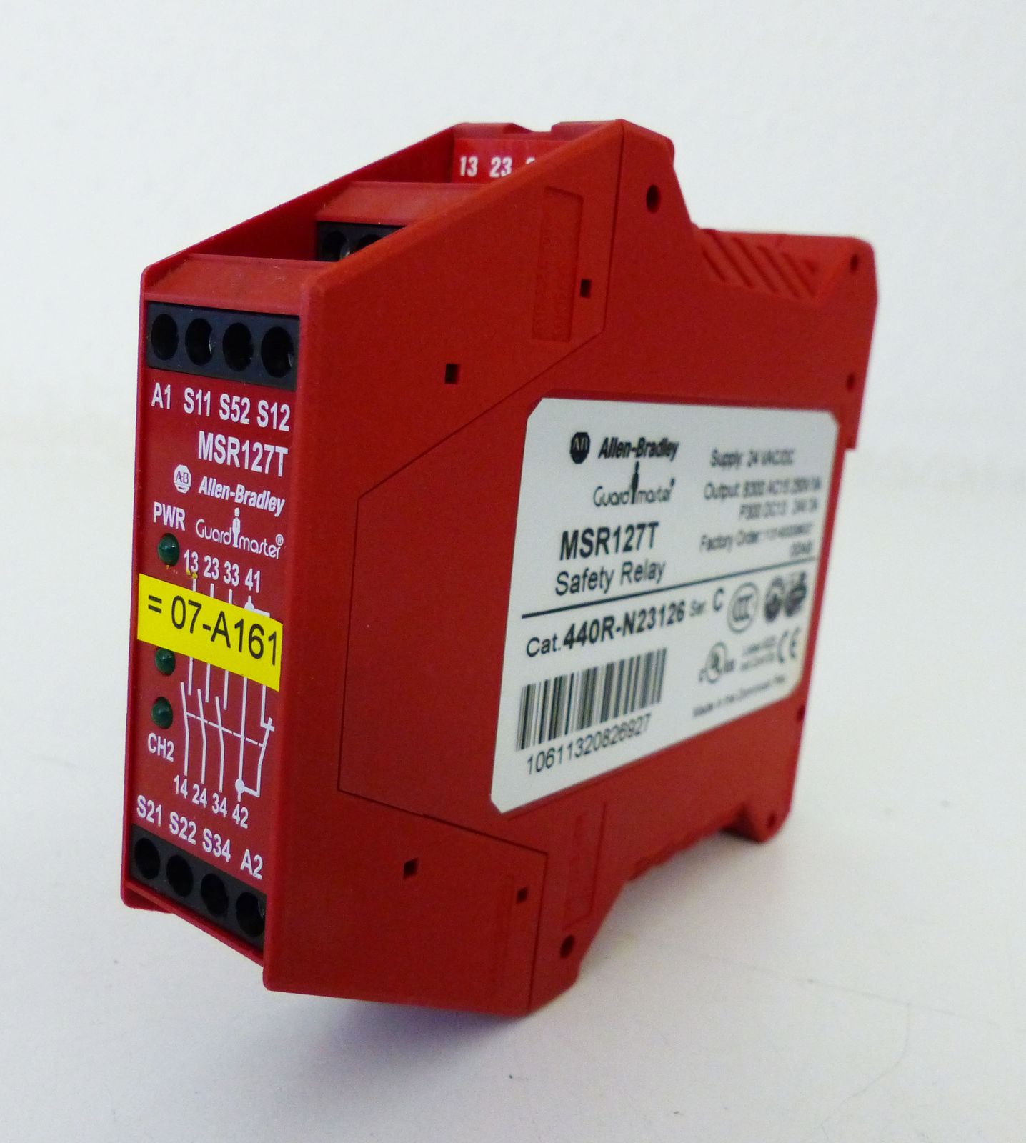 Allen-Bradley Guardmaster MSR127T 440R-N23126 Serie C Safety Relay ...
