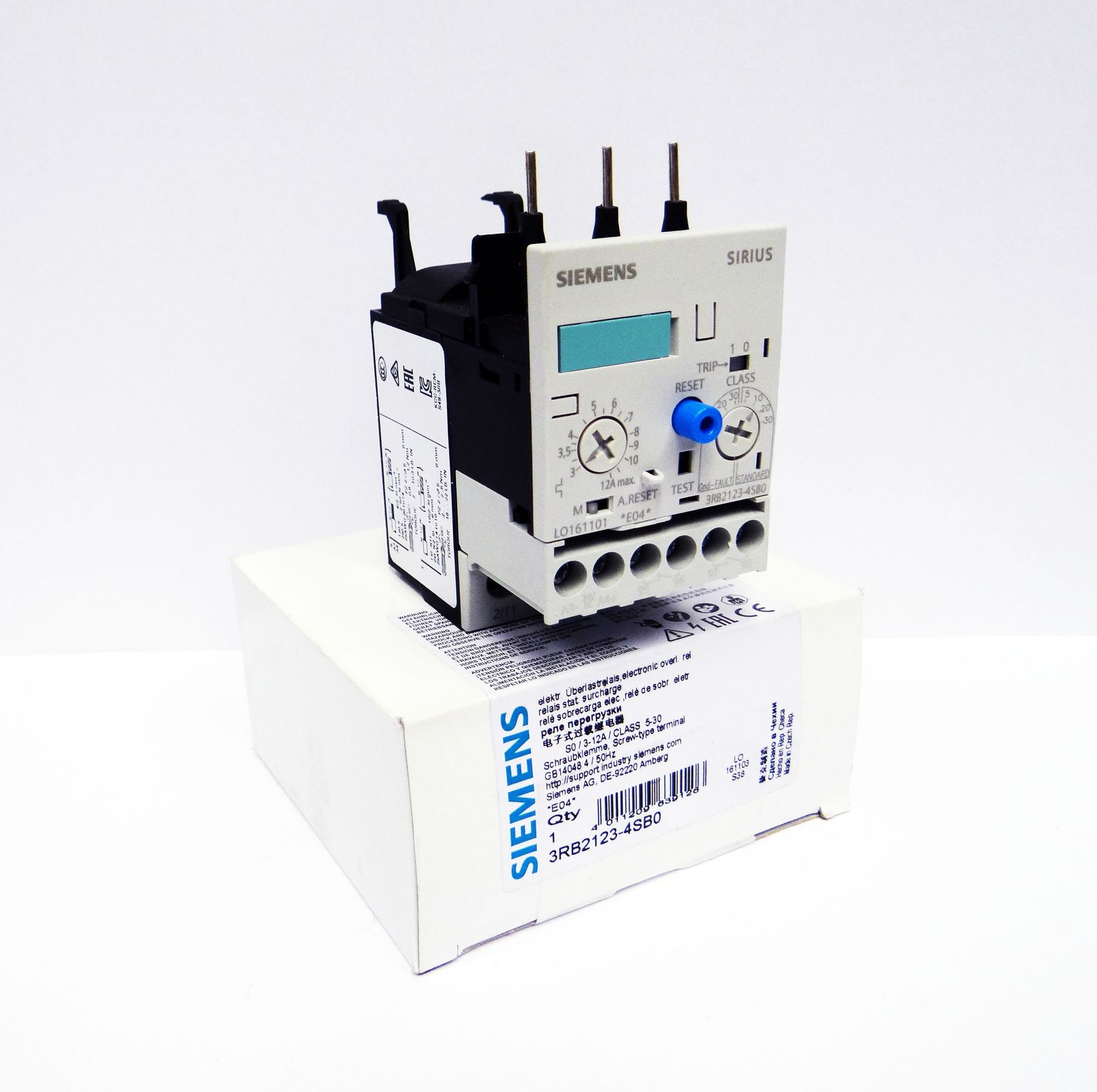 Siemens 3RB2123-4SB0 3RB2 123-4SB0 E-Stand:04 elektr.Überlastrelais ...