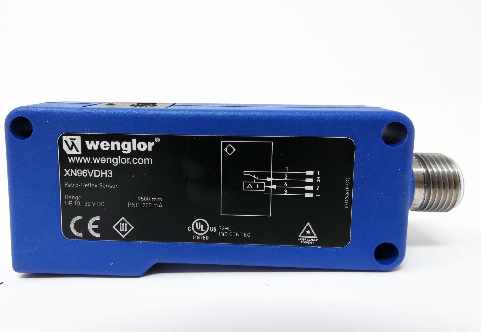 Wenglor XN96VDH3 10-30V DC Retro-Reflex Sensor -used-