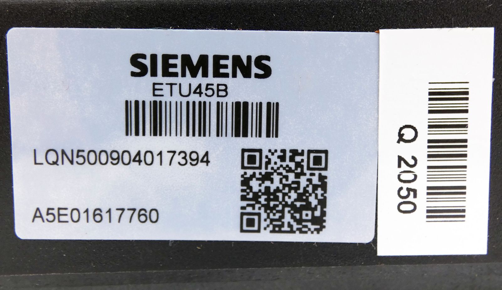 Siemens ETU45B 3WL9314-5AA00-0AA2 3WL9 314-5AA00-0AA2 Überstromauslöser ...