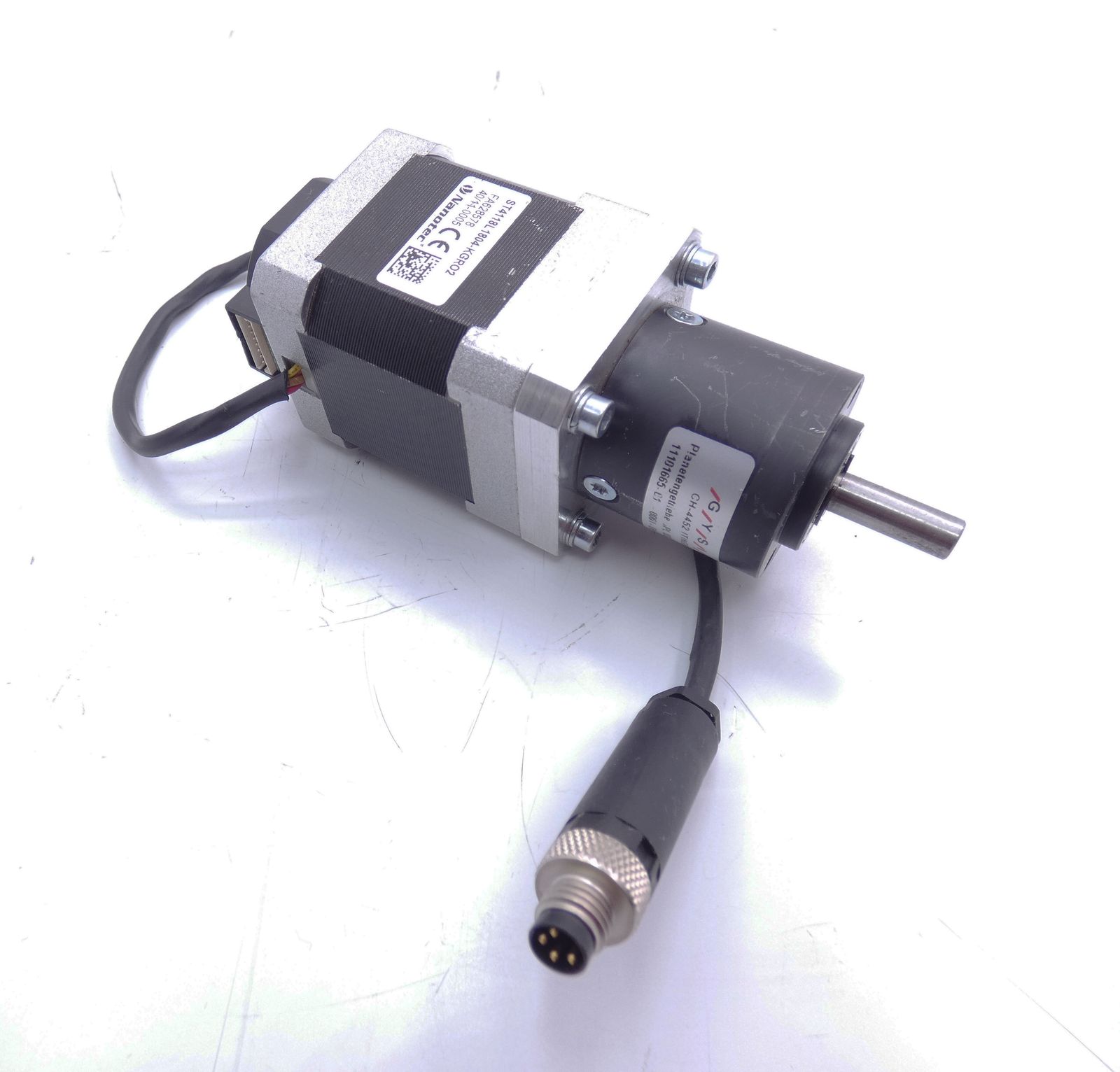Nanotec ST4118L1804-KGRO2 Schrittmotor + Gysin GPL 032 1/4:1 Getriebe -used- | Maaslos-Guenstig.de