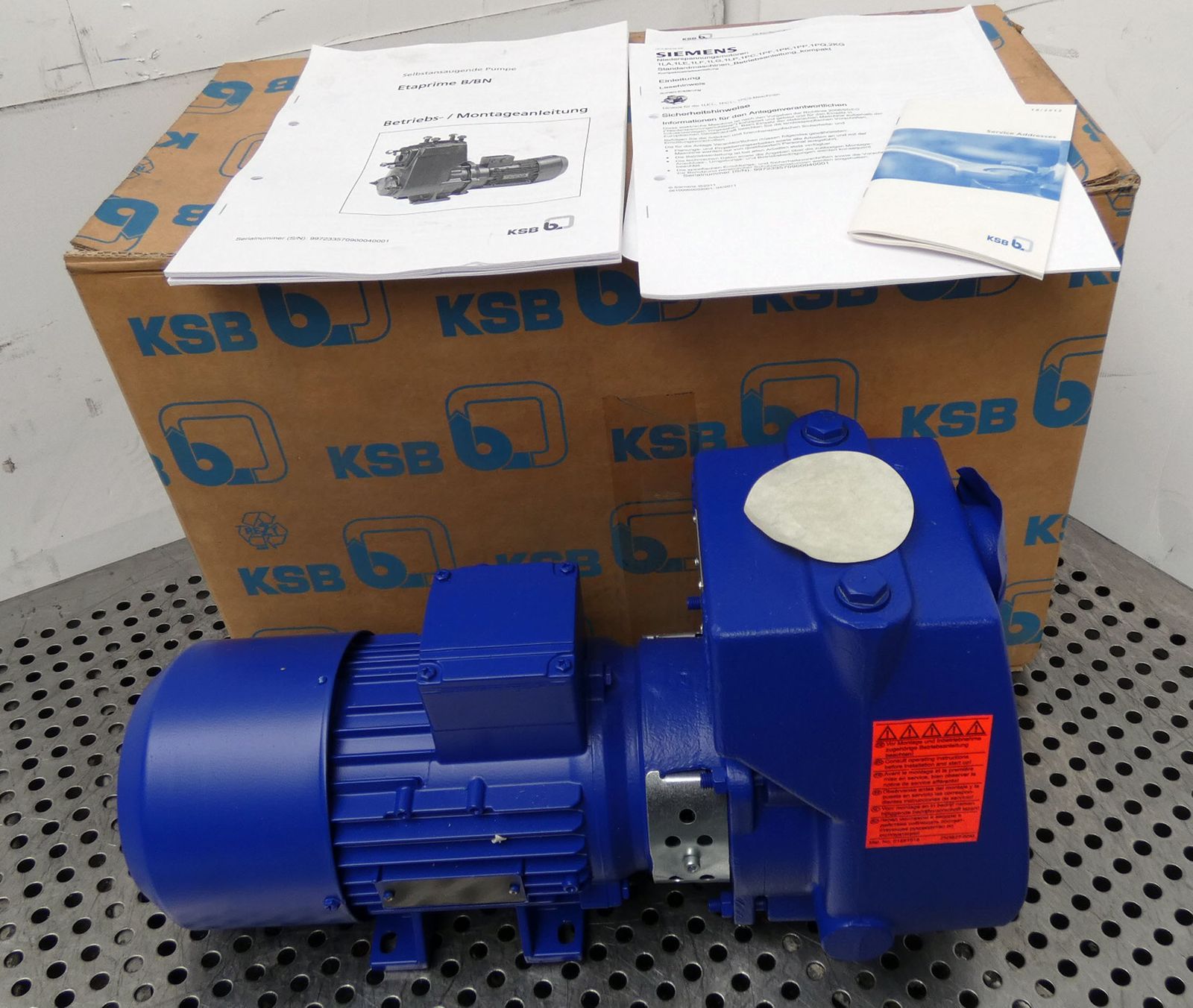 KSB ETAPRIME GBN 025-100/112 G10 GBN025100112G10 Pumpe 6,78M³/h 230V -unused/OVP- | Maaslos ...