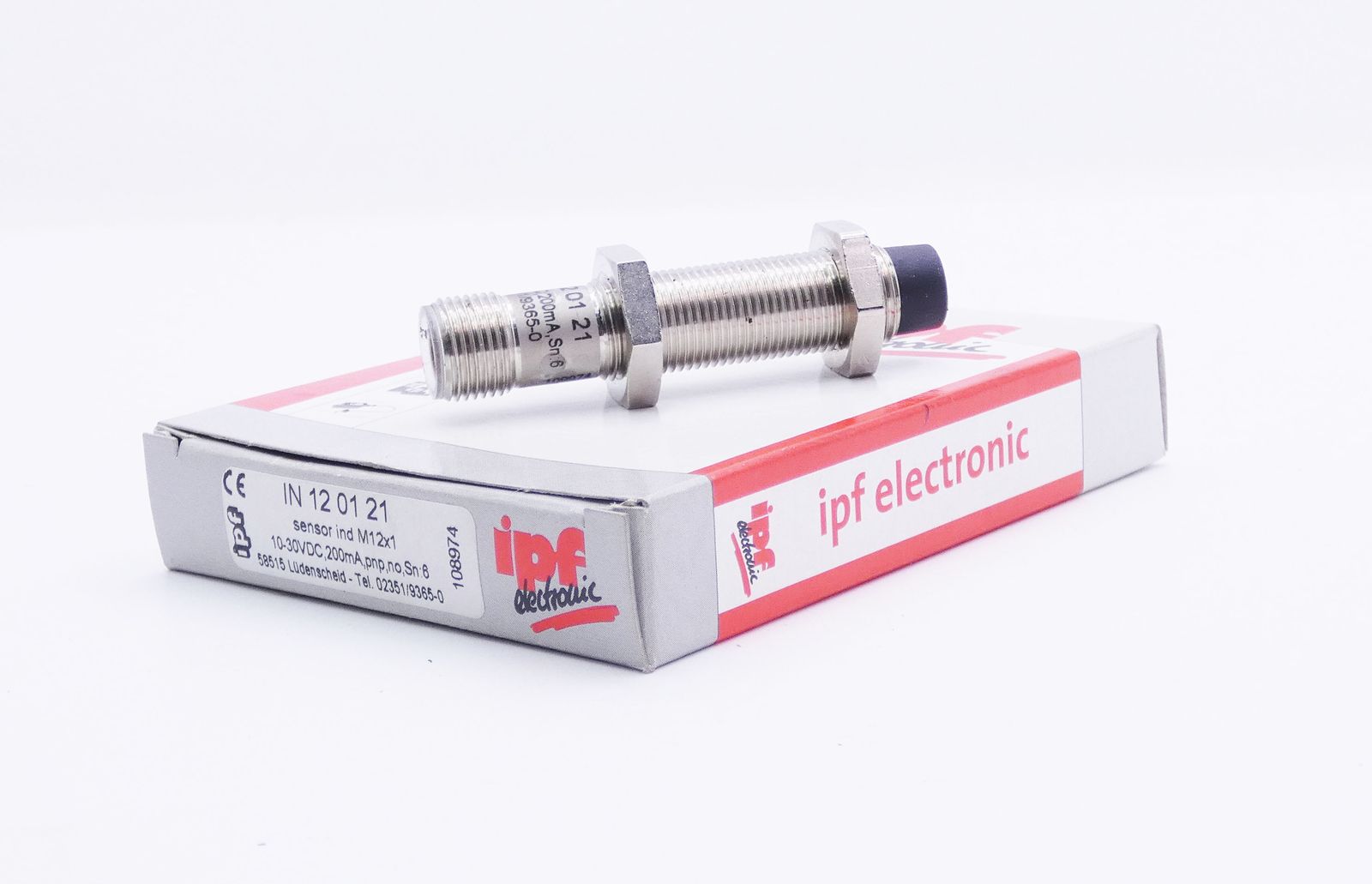ipf electronic IN 12 01 21 IN12 0121 Induktiver Sensor -unused/OVP ...