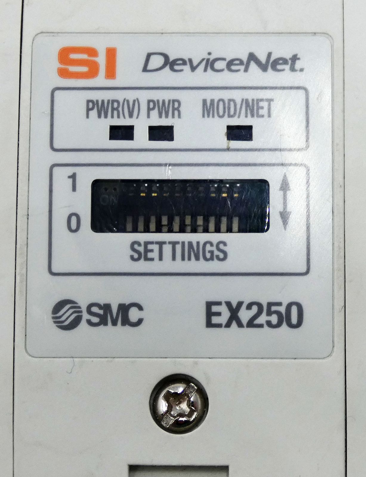 SMC SI DeviceNet EX250-SDN1 & 4x VQC1201N-51 & 4x VVQ1000 - used