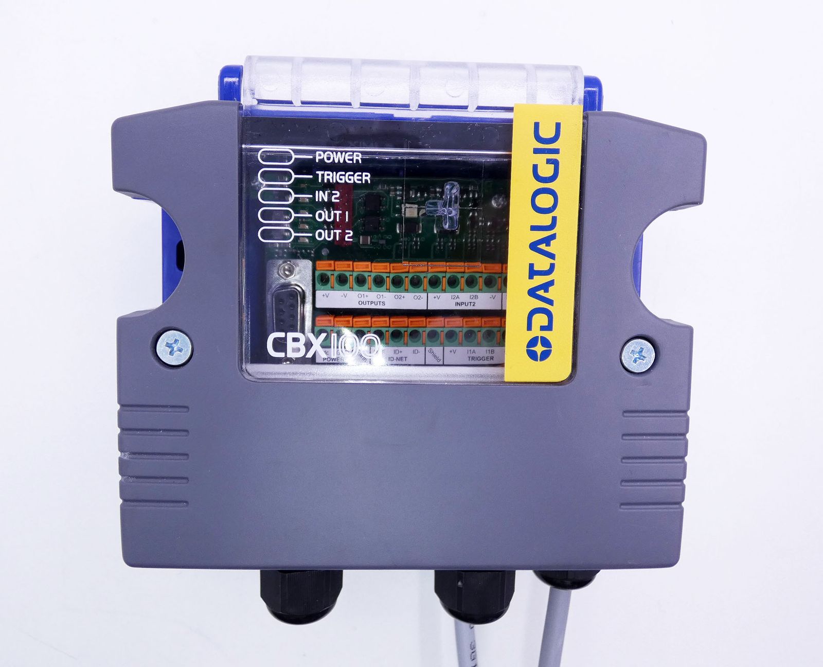 Datalogic CBX100 10-30VDC Barcodeleser Anschlussbox + Helukabel JZ-500 ...