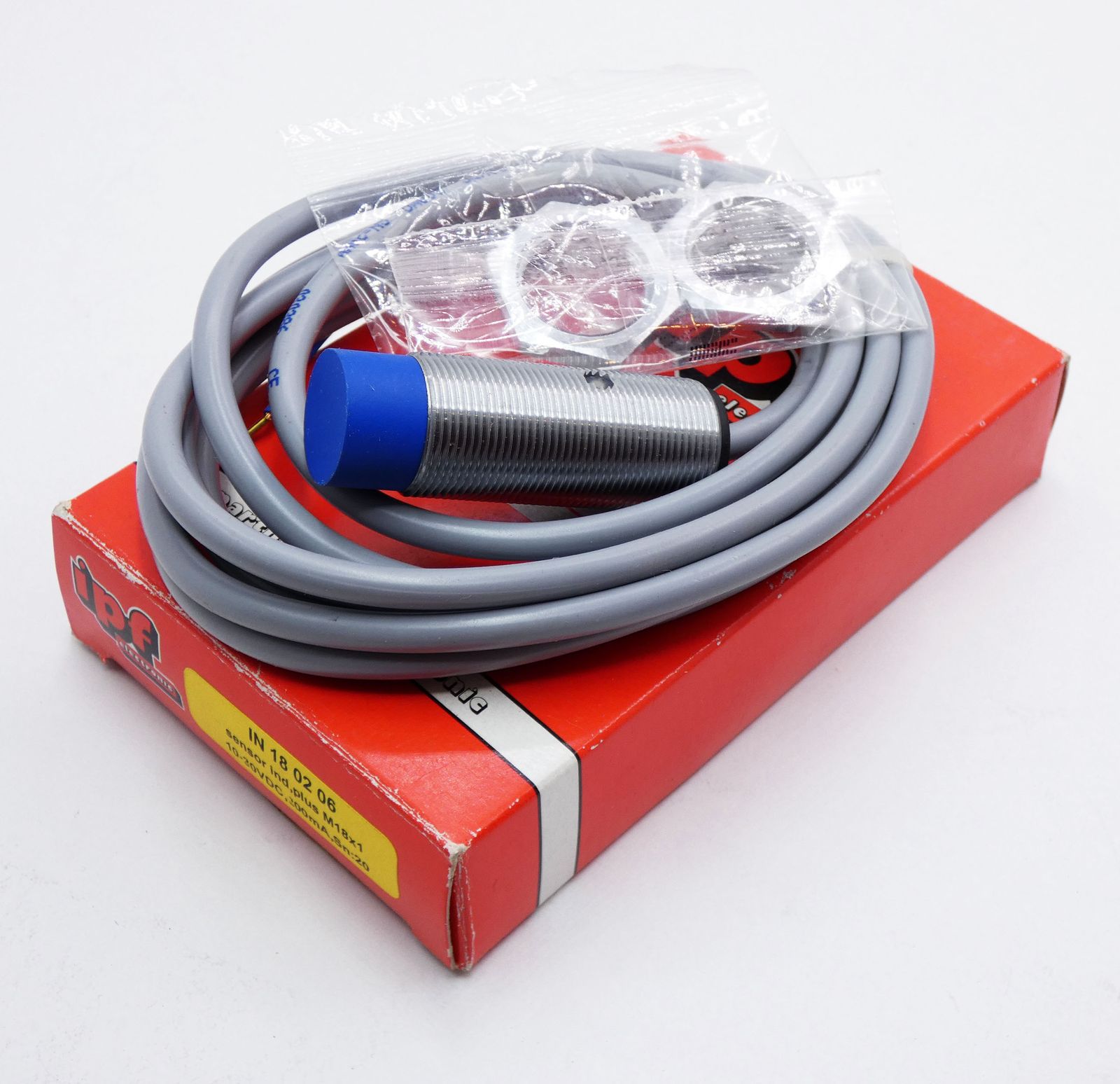 Ipf Electronic IN 18 02 06 10-30VDC 200mA Induktiver Sensor -unused/OVP ...
