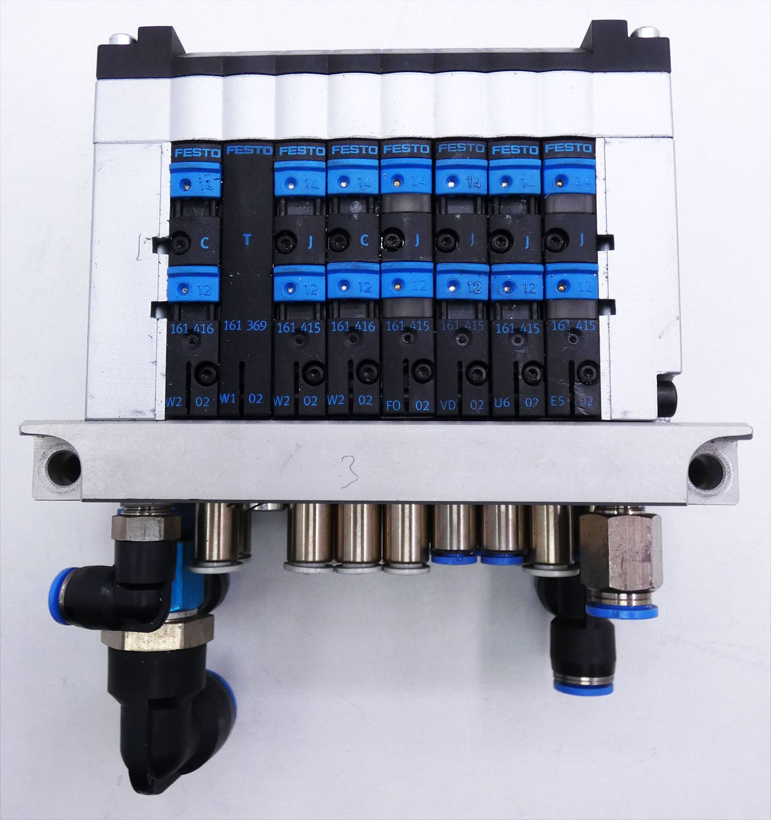 Festo CPV10-GE-MP-8+CPV-10-VI+CPV10-VI-P8-M7-B+ 5x 161415+ 2x 161416 -used-