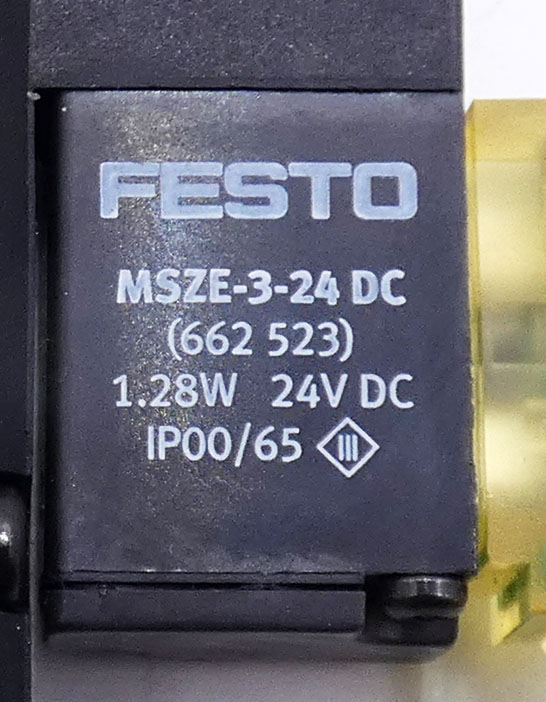 Festo CPE14-M1BH-5JS-1/8 196940 Magnetventil + MSZE-3-24 DC Magnetspule ...