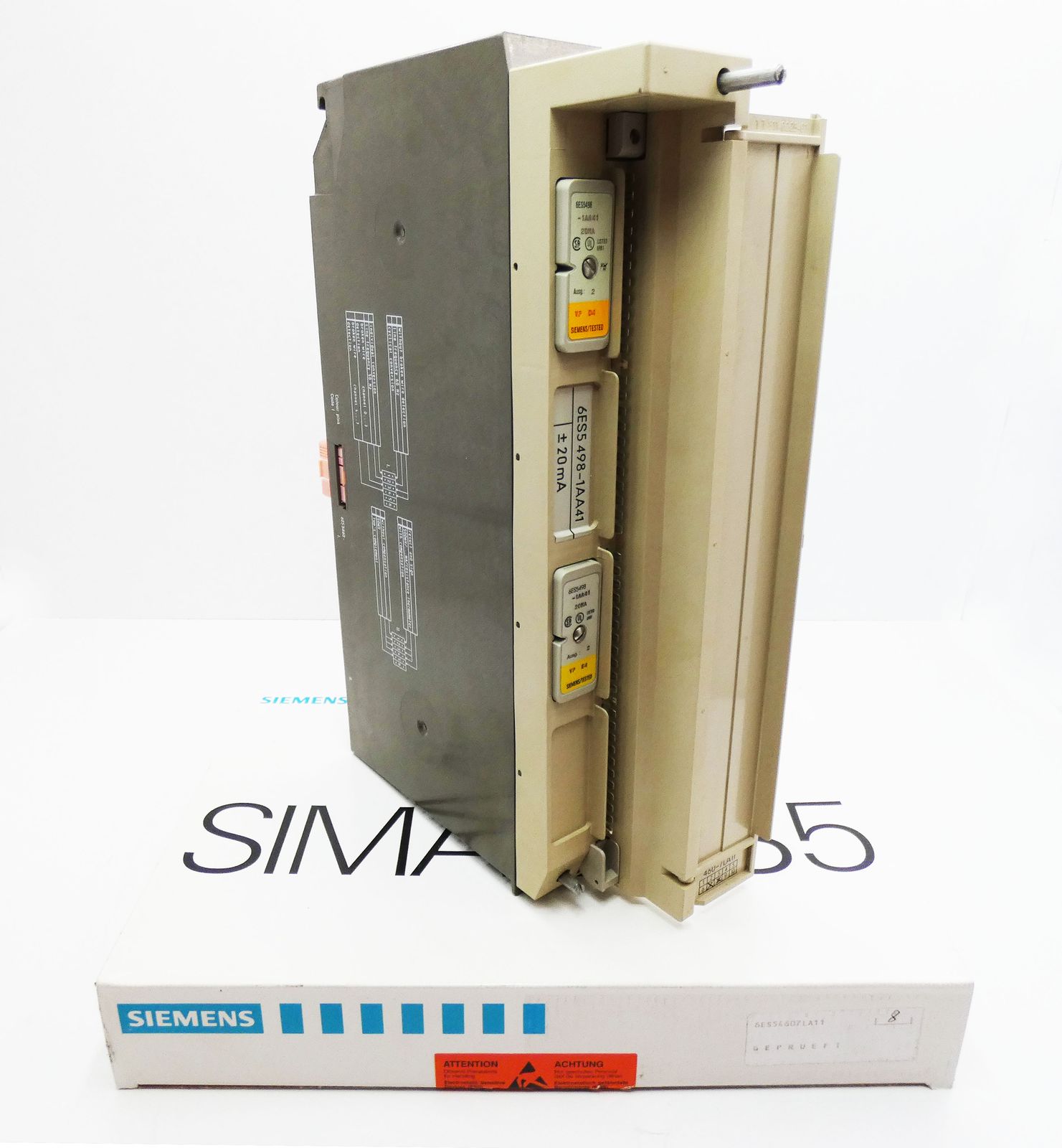 Siemens Simatic S5 6ES5 460-7LA11 E-Stand: 08 + 2x 6ES5498-1AA41 Module ...