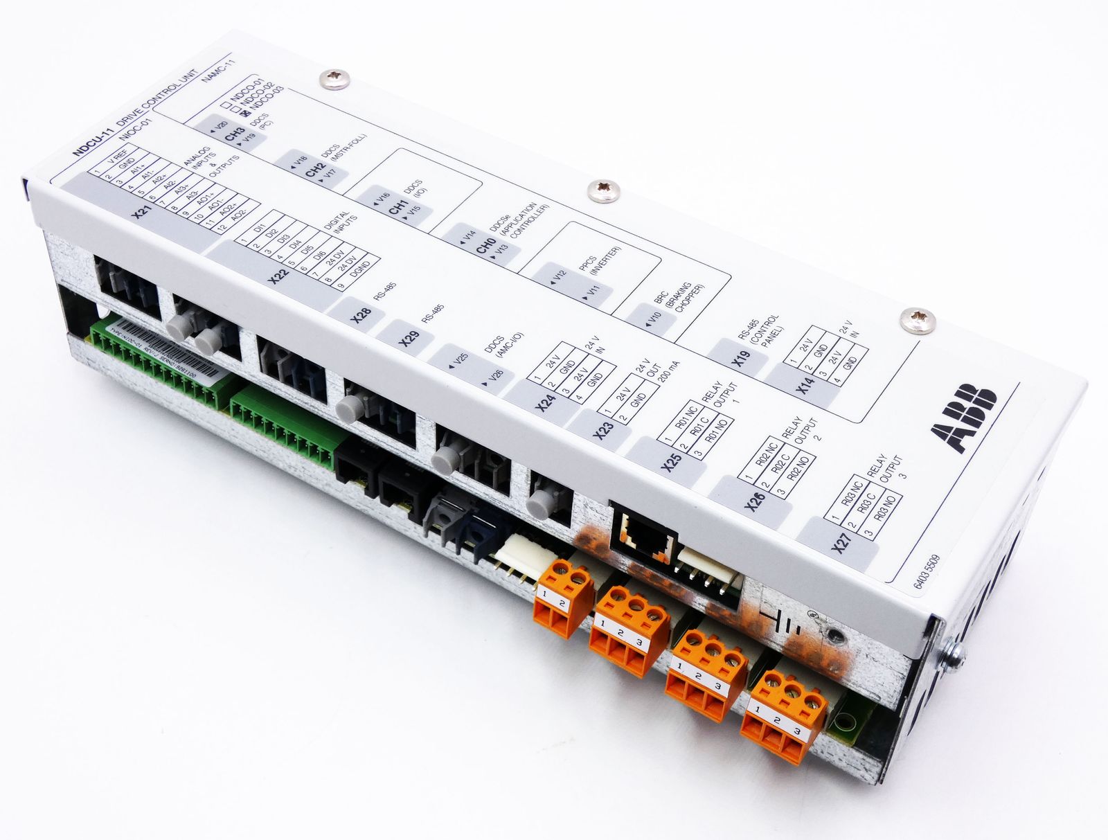 ABB NDCU-11 NDCO-03 NIOC-01 NAMC-11 Rev. J Drive Control Unit -used ...