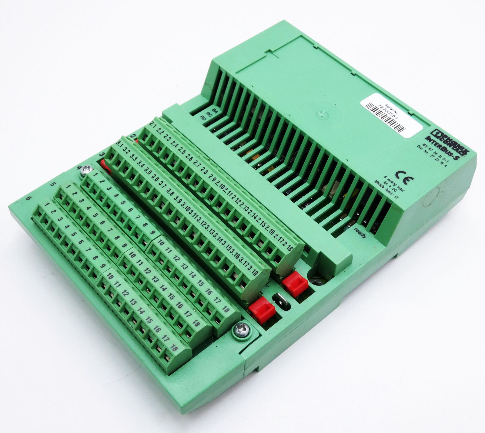 Phoenix Contact INTERBUS-S IBS RT 24 AI 8-T IBSRT24AI 8-T 2723194 -used ...