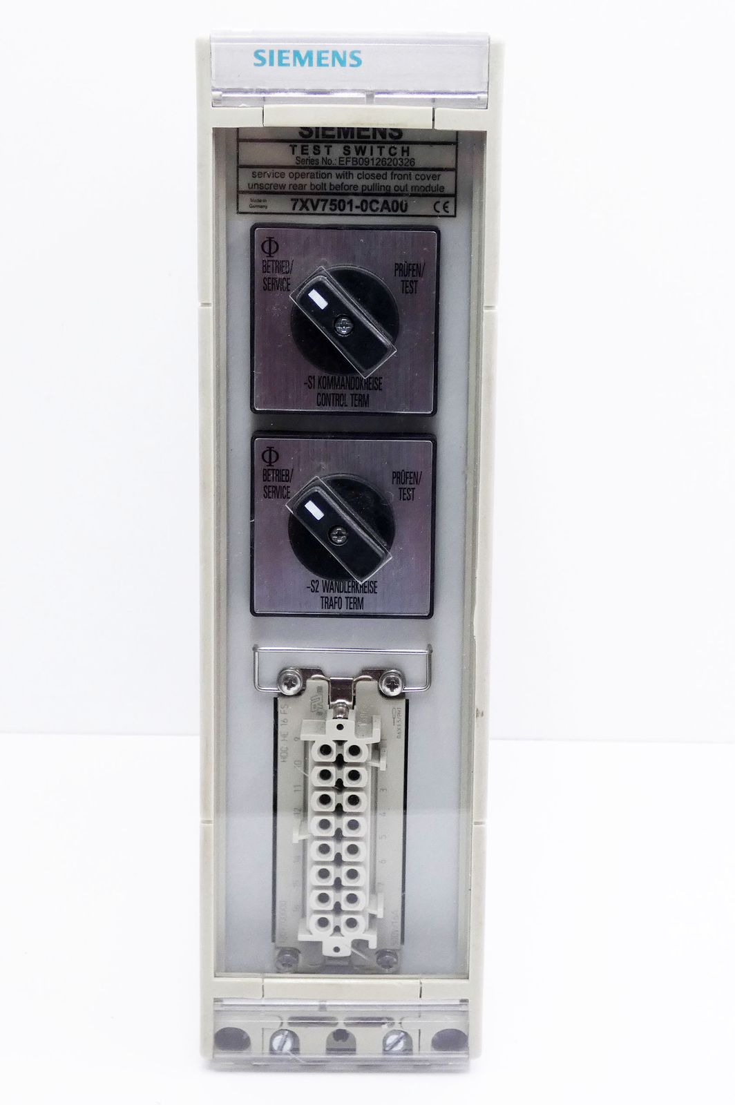 Siemens 7XV7501-0CA00 Prüfschalter Test Switch -used- | Maaslos-Guenstig.de