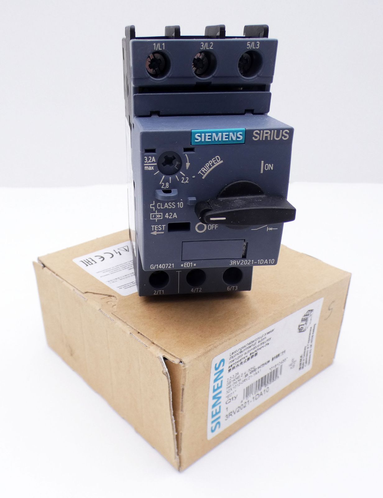 Siemens 3RV2021-1DA10 3RV2 021-1DA10 E-Stand: 01 Circuit Breakers ...