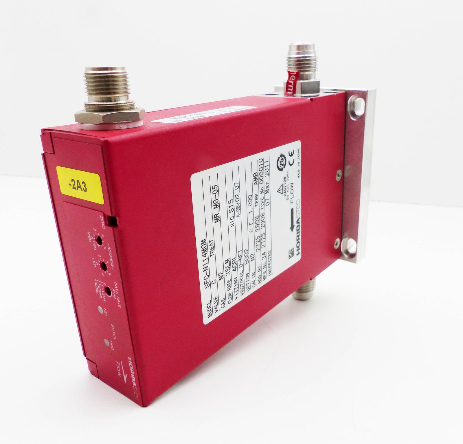 Horiba Stec SEC-N114MGM 000010 Mass Flow Device Durchflussmesser 3SLM ...