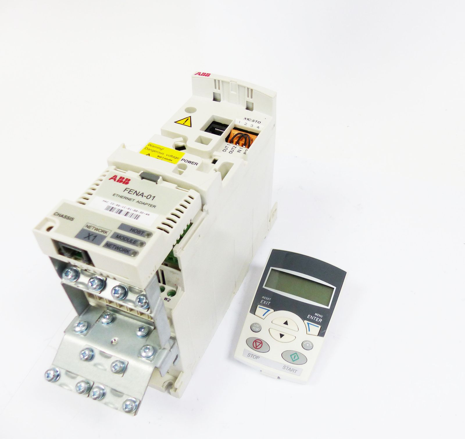 ABB ACS355-03E-04A1-4 Inverter 1,5kW 6,9/5,8A + FENA-01 + ACS-CP-C ...