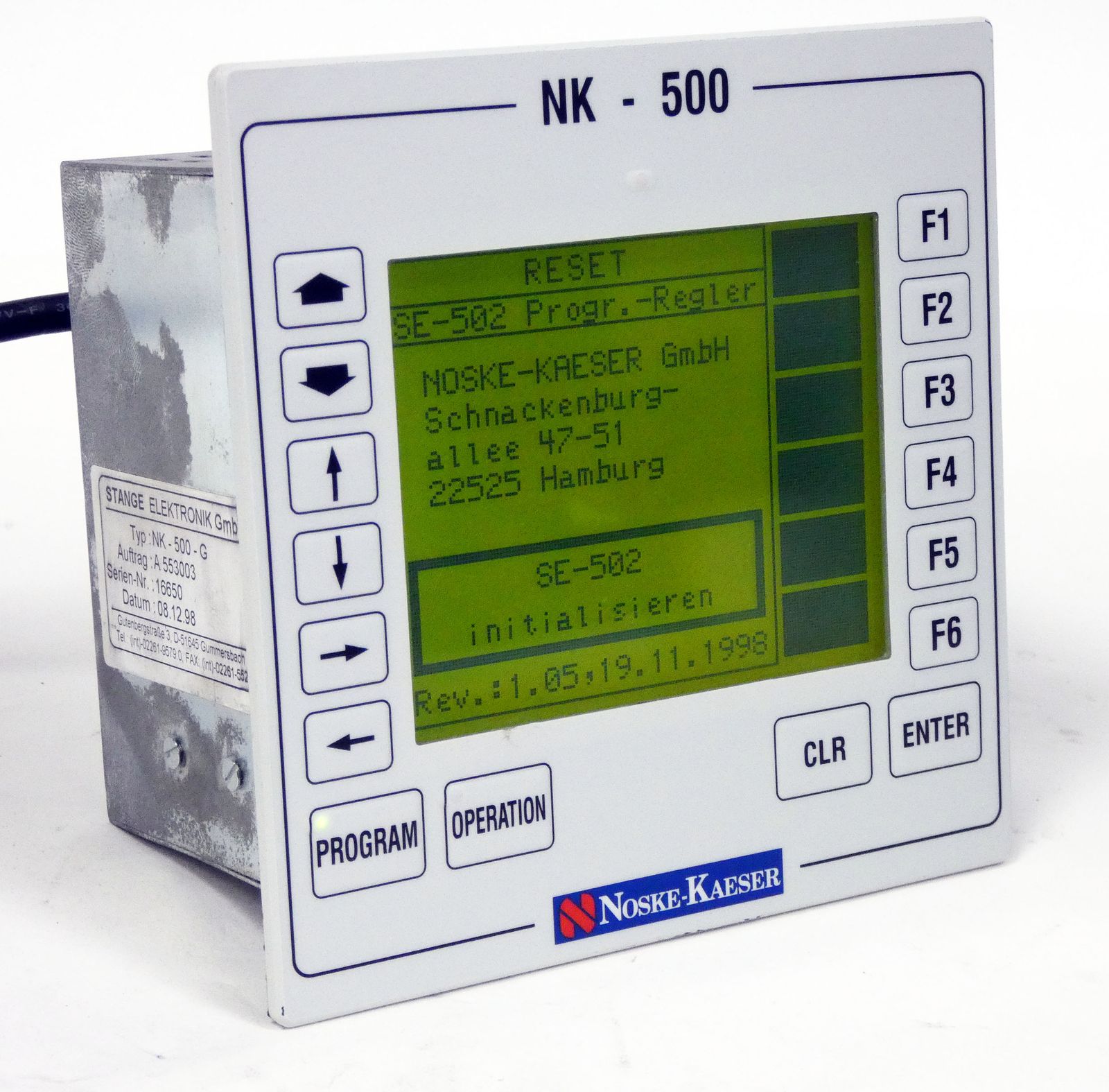 Noske-Kaeser NK-500 NK-500-G NK500G 115-230V AC Einbautempratur ...